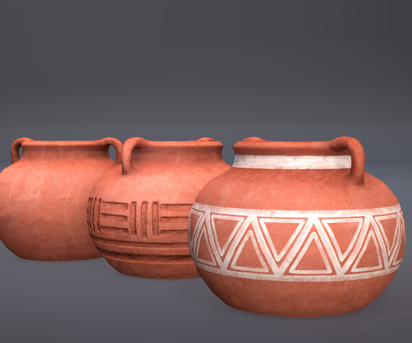 ArtStation - Pottery 4A Pot | Game Assets