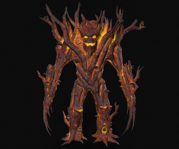 ArtStation - Treant Low-poly 3D model | Game Assets