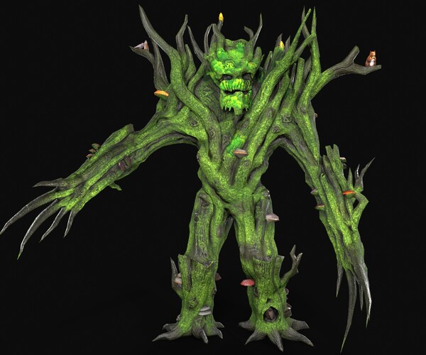 ArtStation - Treant Low-poly 3D model | Game Assets