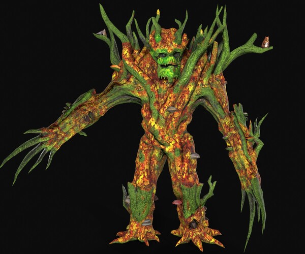 ArtStation - Treant Low-poly 3D model | Game Assets