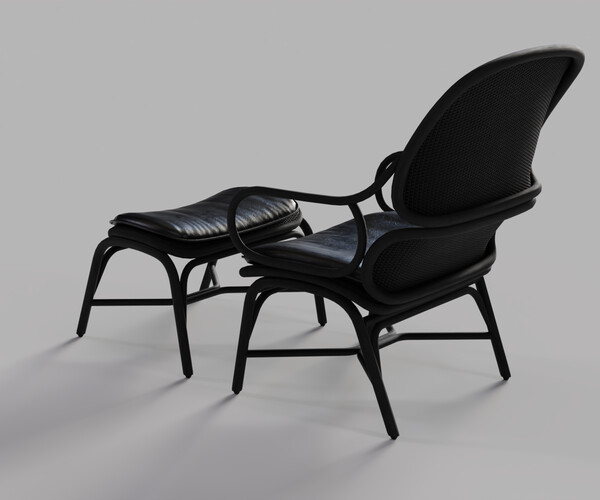 ArtStation - Expormim Frames Armchair with ottoman | Resources