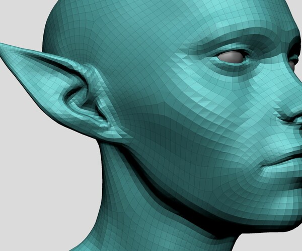 ArtStation - Elf Head 02 | Resources
