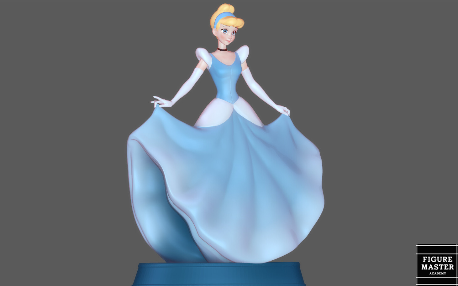 ArtStation - CINDERELLA DISNEY PRINCESS ANIMATION GIRL ANIME 3D PRINT ...