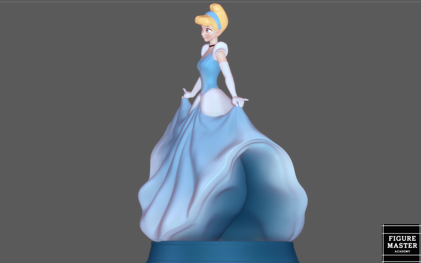 ArtStation - CINDERELLA DISNEY PRINCESS ANIMATION GIRL ANIME 3D PRINT ...