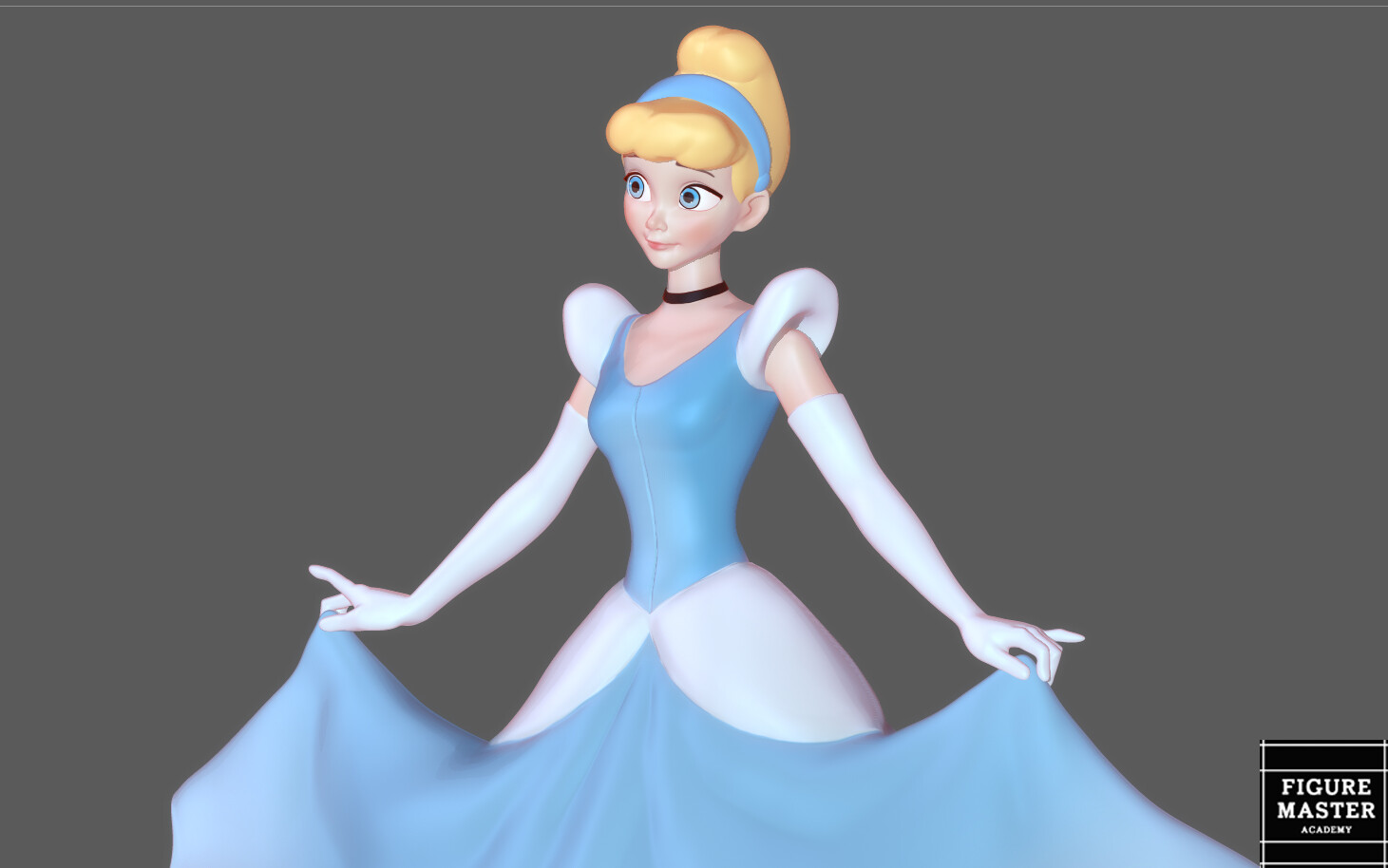 ArtStation - CINDERELLA DISNEY PRINCESS ANIMATION GIRL ANIME 3D PRINT ...