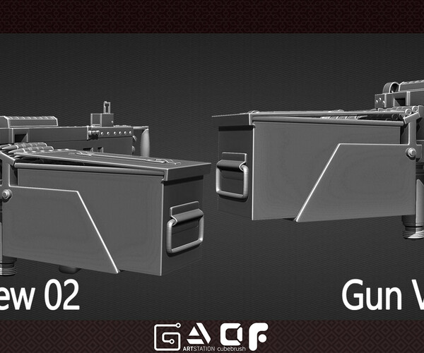 ArtStation - 25 Guns Kitbash Volume 04 | Resources