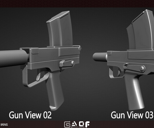 ArtStation - 25 Guns Kitbash Volume 04 | Resources