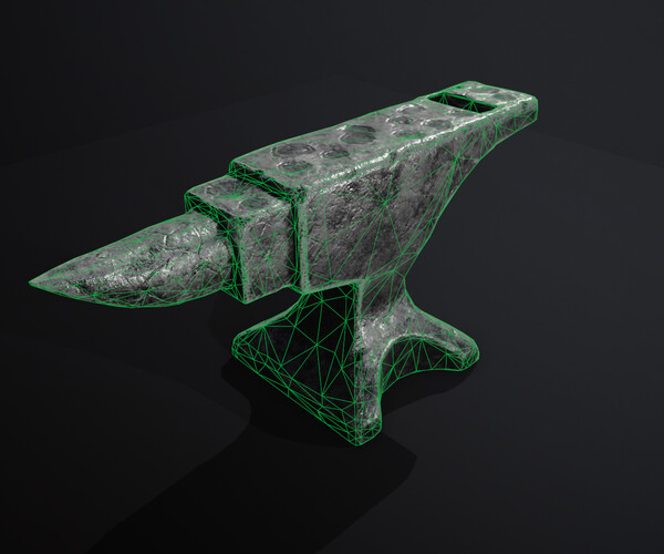 ArtStation - ANVIL PBR Low Poly Game ready Low-poly 3D model | Game Assets