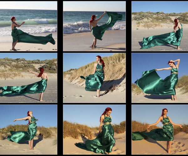 ArtStation - x144 Dancing Beach at Sunset - Pose Reference Pack | Resources