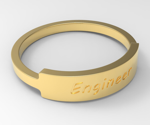 ArtStation - Engineer Ring Female Gold | Resources
