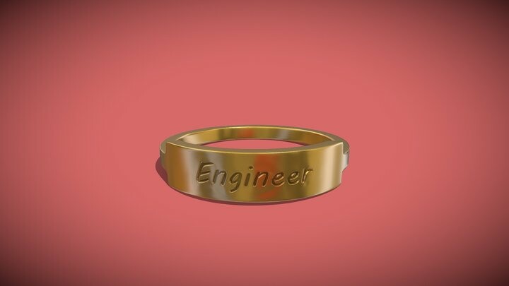 ArtStation - Engineer Ring Female Gold | Resources