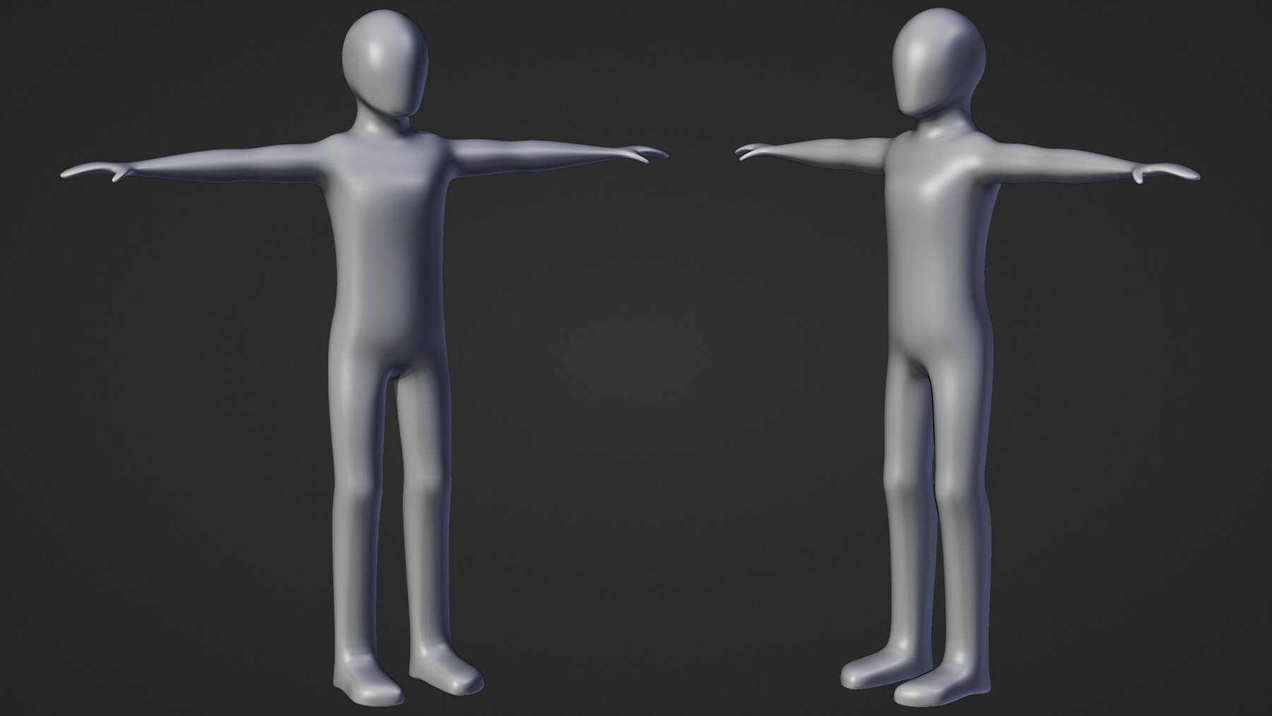 ArtStation - Basic Rigged 3d Character (Blender) | Resources