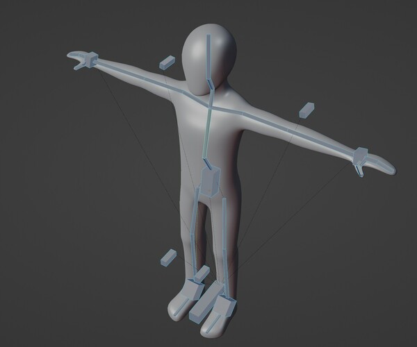 ArtStation - Basic Rigged 3d Character (Blender) | Resources