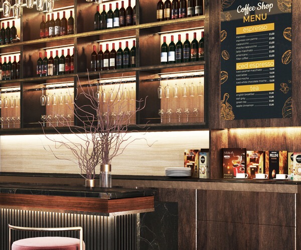 ArtStation - Cafe Restaurant Gold | Resources