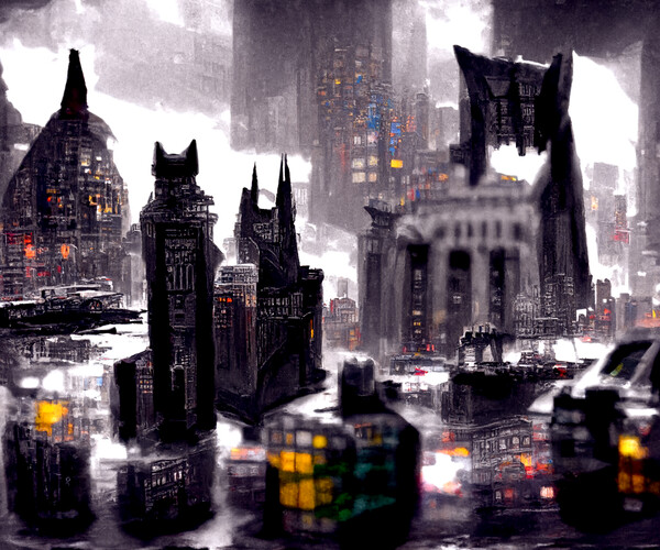 ArtStation - Gotham style Cityscape | Artworks