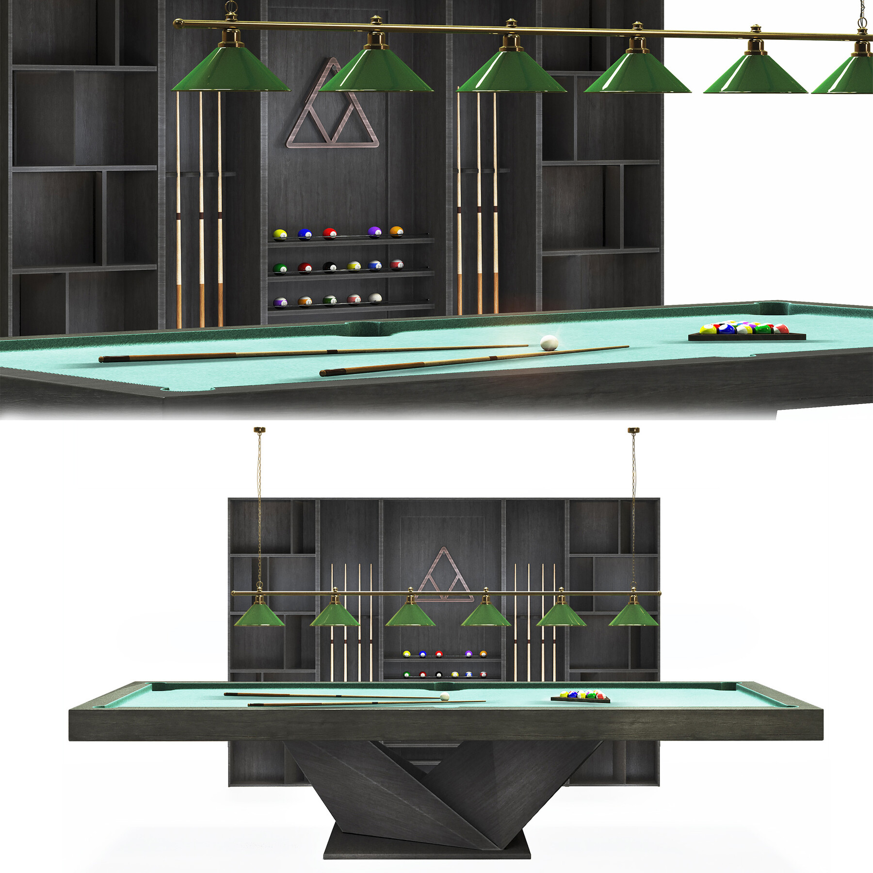 ArtStation - Billiard Room Set | Game Assets