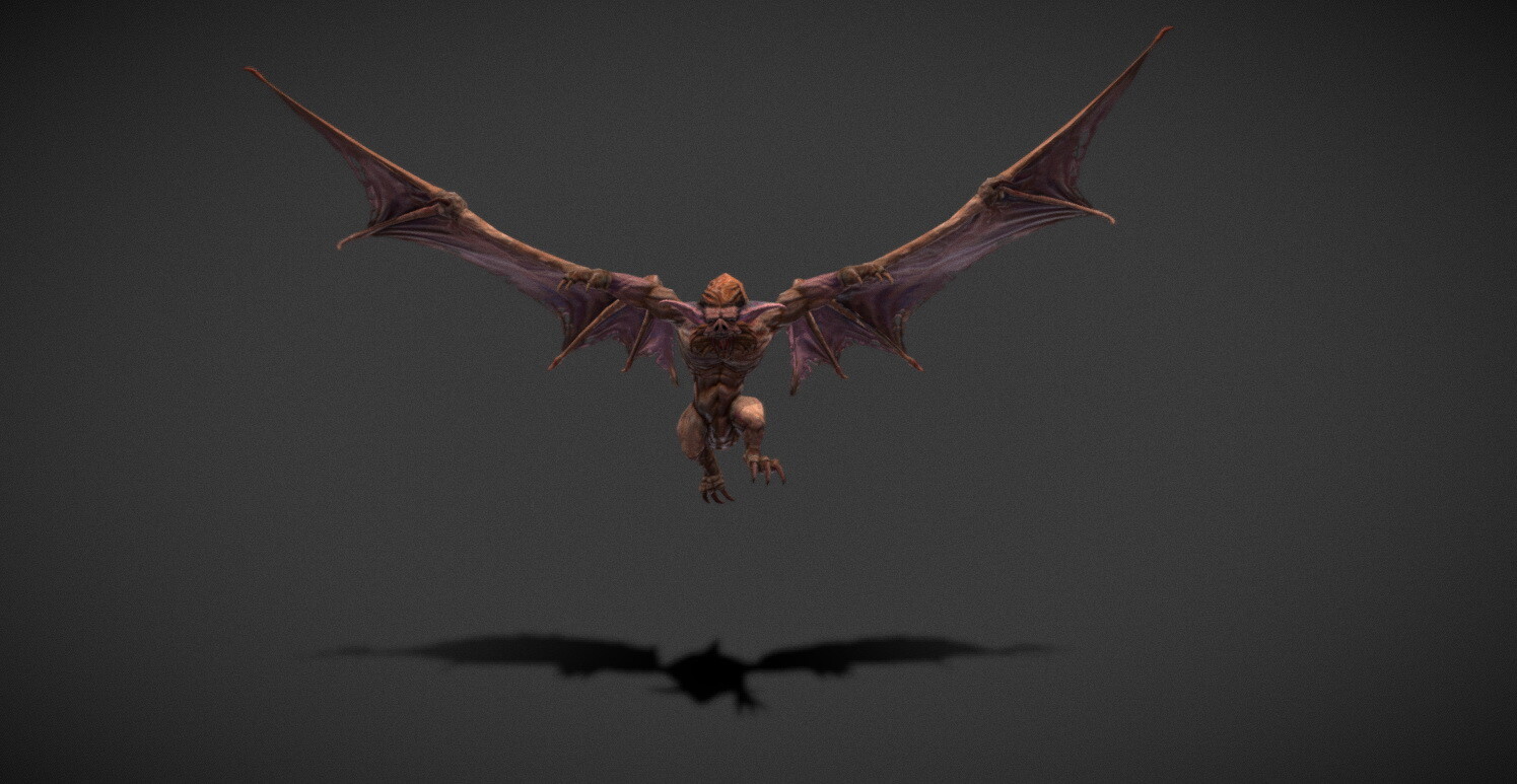 ArtStation - Fantasy Creature - Battle Bat | Game Assets