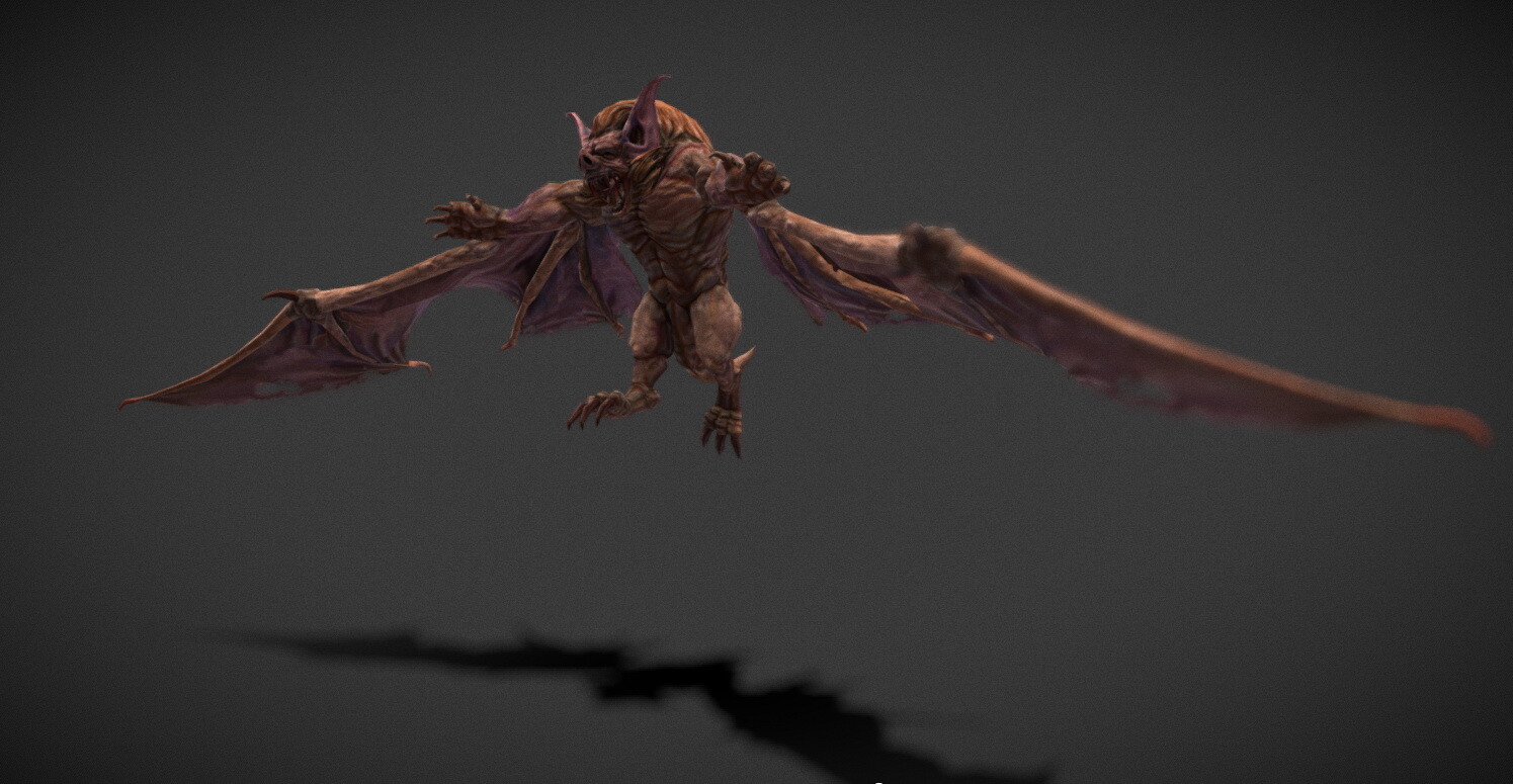 ArtStation - Fantasy Creature - Battle Bat | Game Assets