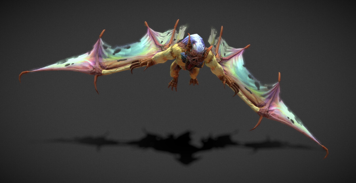 ArtStation - Fantasy Creature - Battle Bat | Game Assets