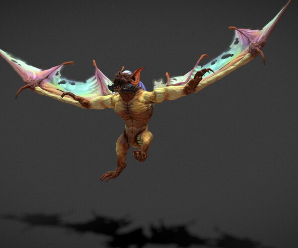 ArtStation - Fantasy Creature - Battle Bat | Game Assets