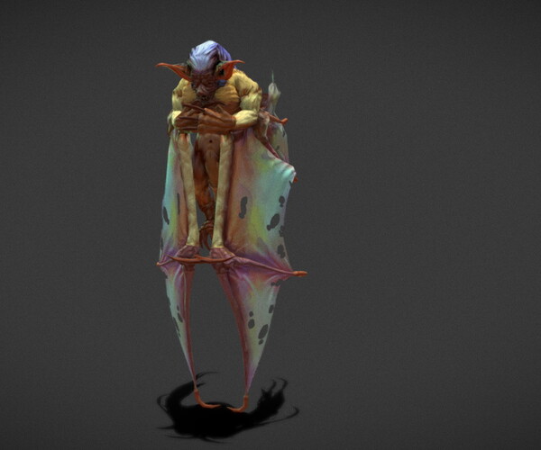 ArtStation - Fantasy Creature - Battle Bat | Game Assets