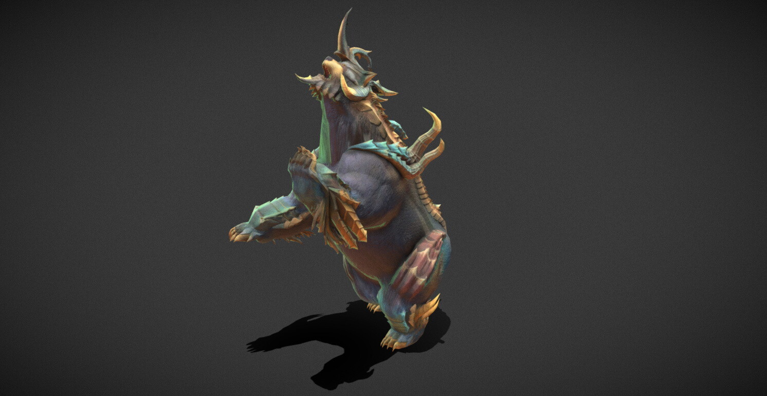 ArtStation - Fantasy Creature - Battle Bear | Game Assets
