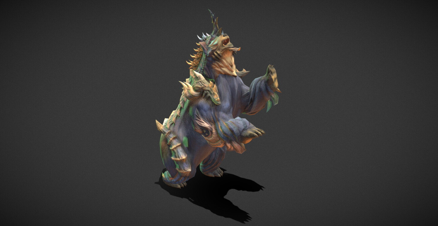 ArtStation - Fantasy Creature - Battle Bear | Game Assets