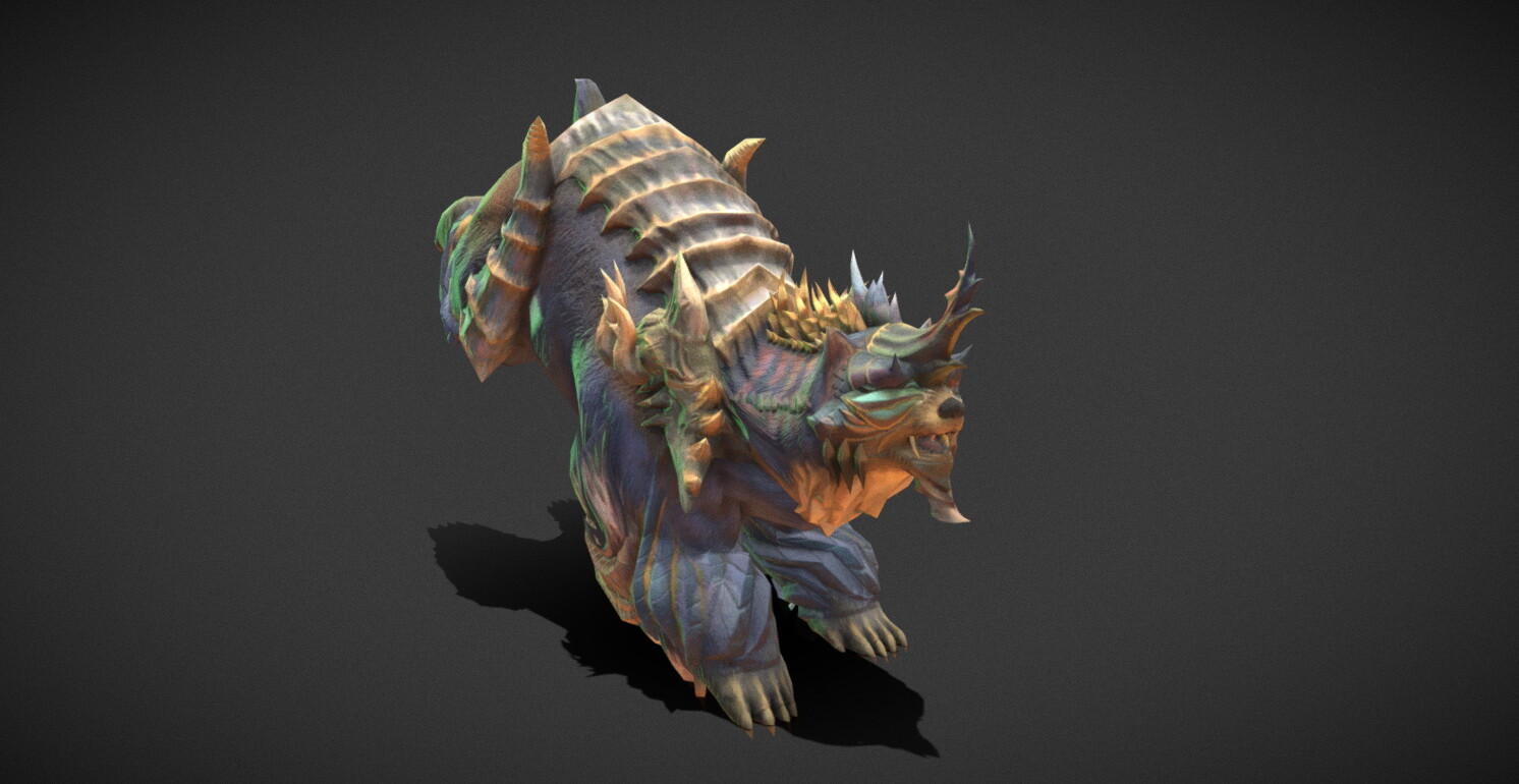 ArtStation - Fantasy Creature - Battle Bear | Game Assets