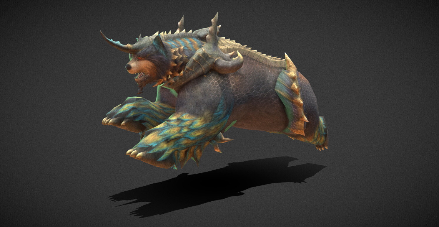 ArtStation - Fantasy Creature - Battle Bear | Game Assets