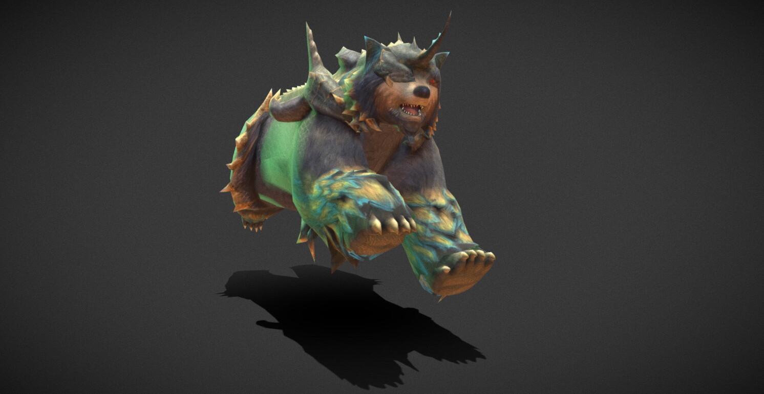 ArtStation - Fantasy Creature - Battle Bear | Game Assets