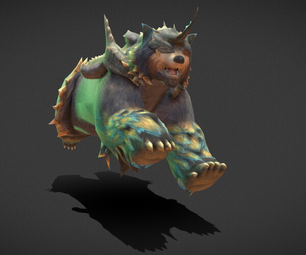 ArtStation - Fantasy Creature - Battle Bear | Game Assets