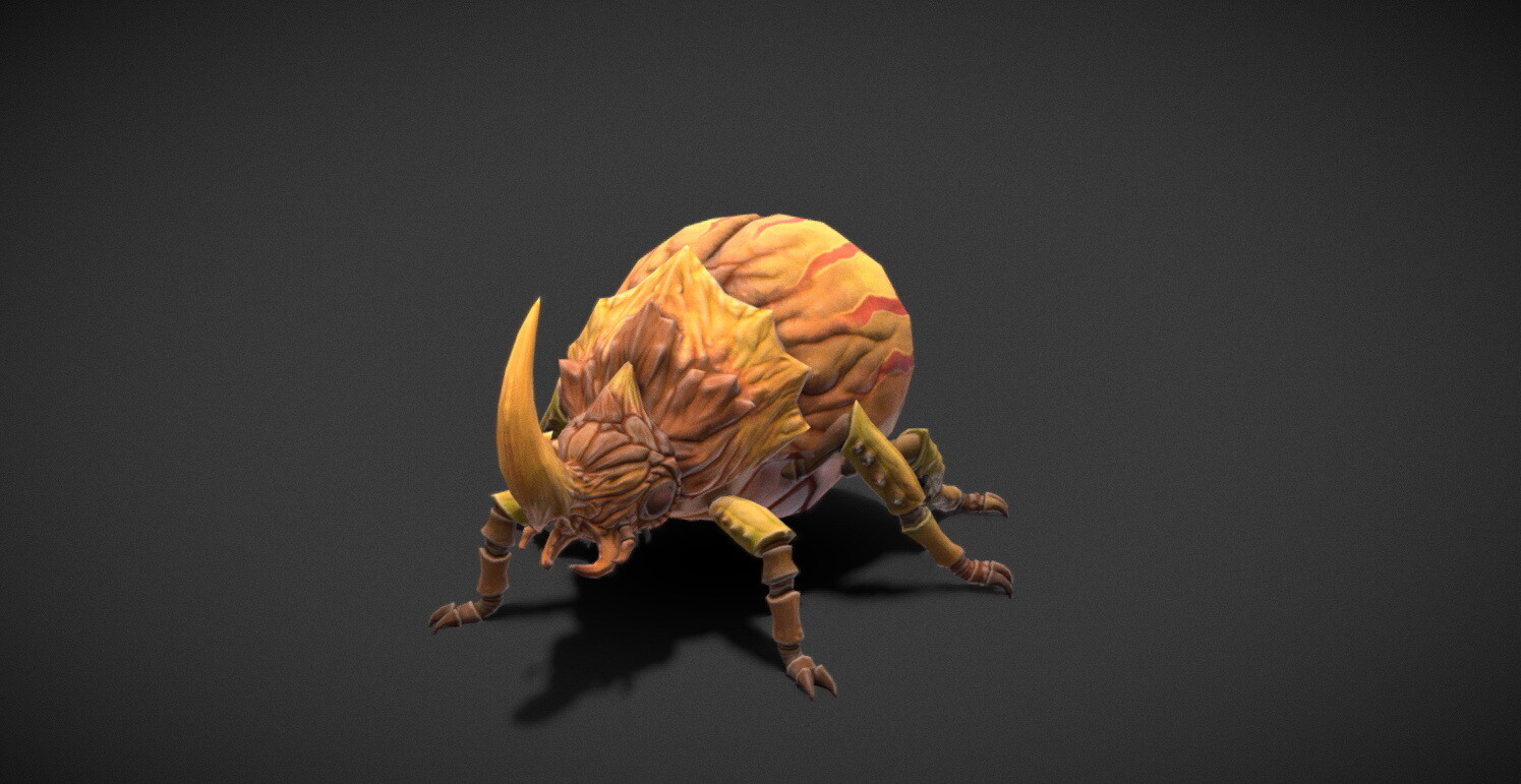ArtStation - Fantasy Creature - Battle Beetle | Game Assets