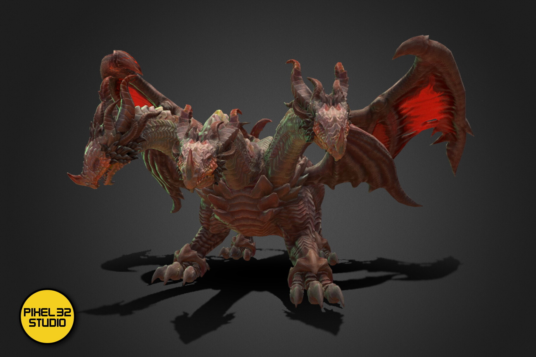 ArtStation - Fantasy Creature - Battle Dragon | Game Assets