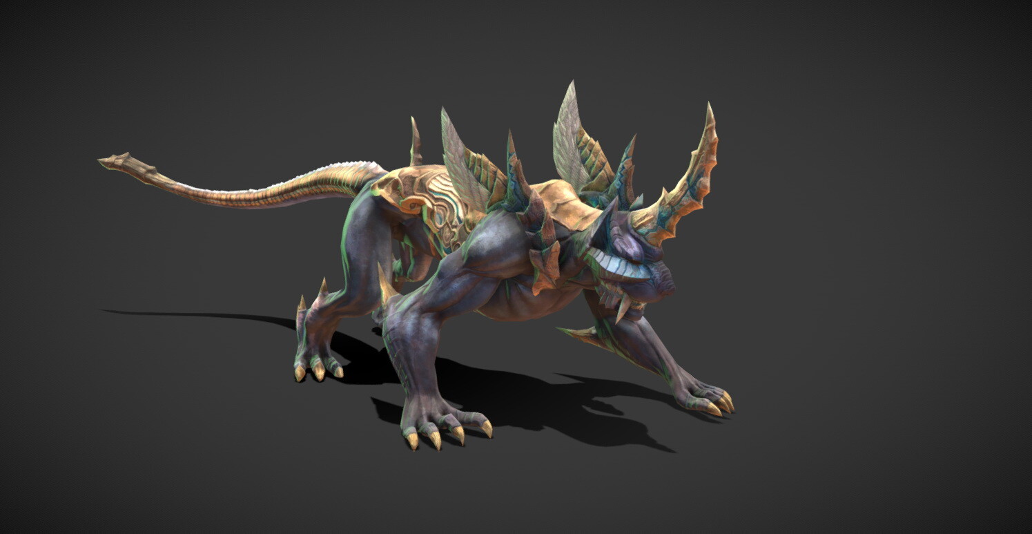 ArtStation - Fantasy Creature - Battle Leopard | Game Assets
