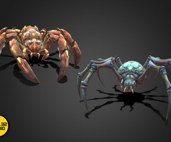 ArtStation - Fantasy Creature - Battle Spider | Game Assets