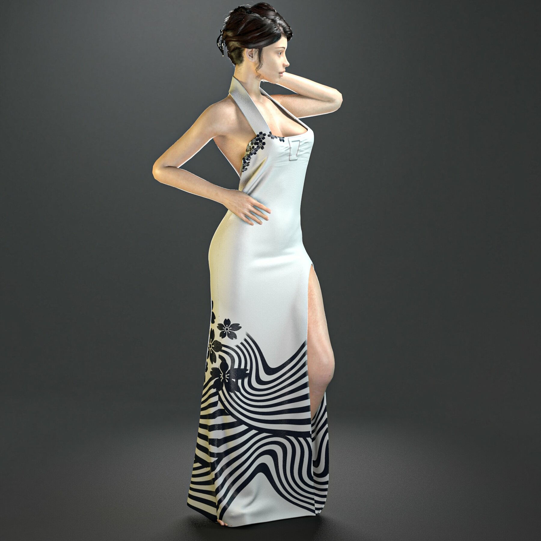 ArtStation - Female dress No.2 : Substance Painter (.SPP) | Game Assets
