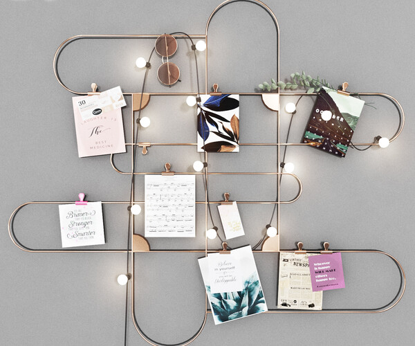 ArtStation - NoticeBoard02 signboard cardpostal presentation sign board ...