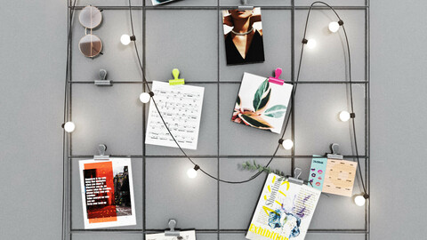 ArtStation - signboard noticeboard presentation board notice display ...