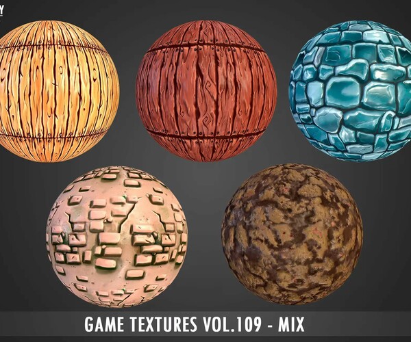 ArtStation - Mix Vol.109 - Stylized Textures | Game Assets