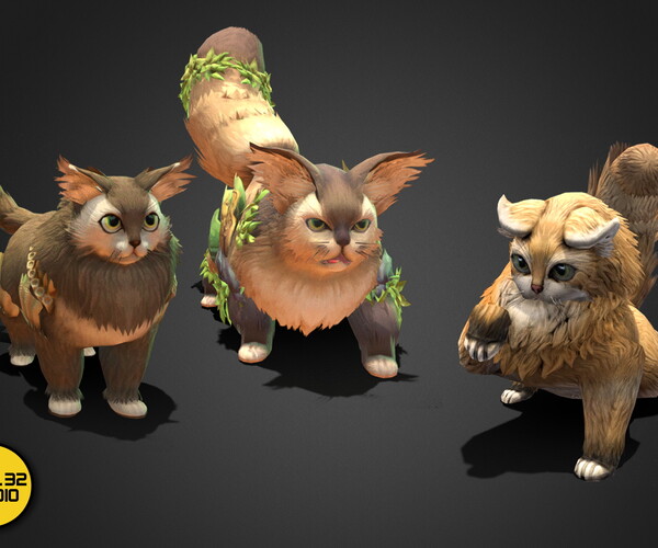 ArtStation - Fantasy Creature - Combat Cat | Game Assets