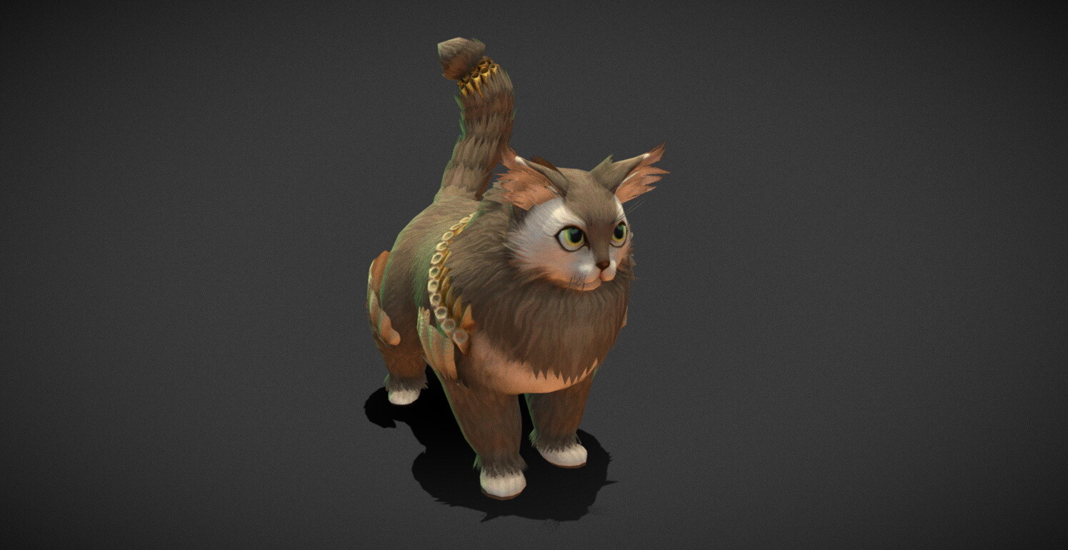 ArtStation - Fantasy Creature - Combat Cat | Game Assets