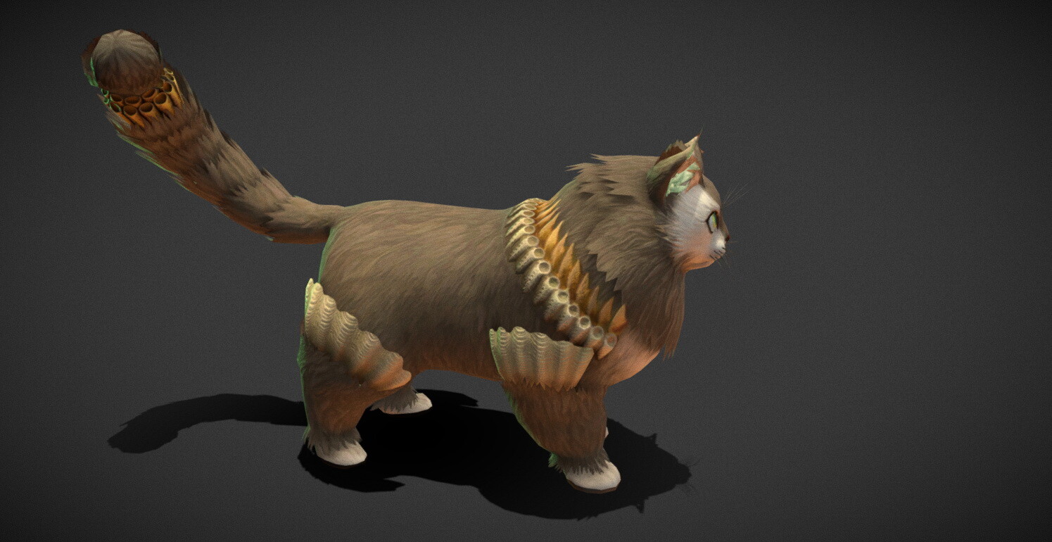 ArtStation - Fantasy Creature - Combat Cat | Game Assets