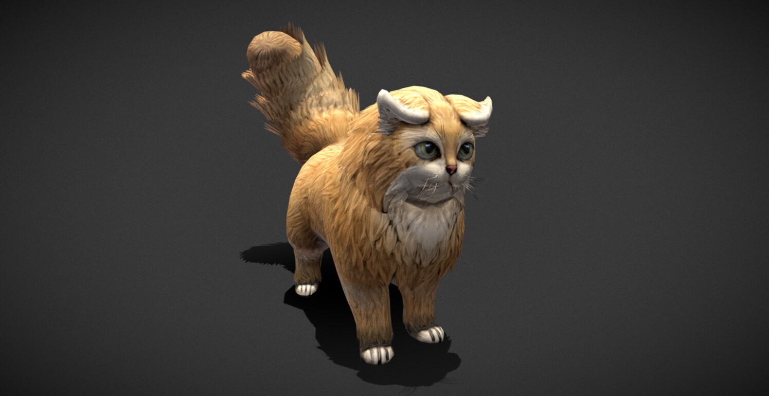 ArtStation - Fantasy Creature - Combat Cat | Game Assets