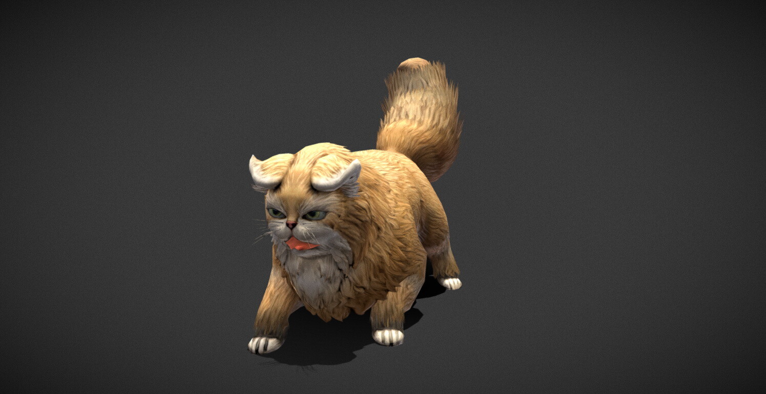 ArtStation - Fantasy Creature - Combat Cat | Game Assets