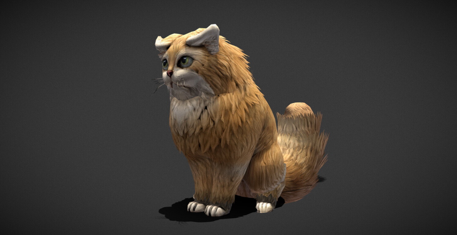 ArtStation - Fantasy Creature - Combat Cat | Game Assets