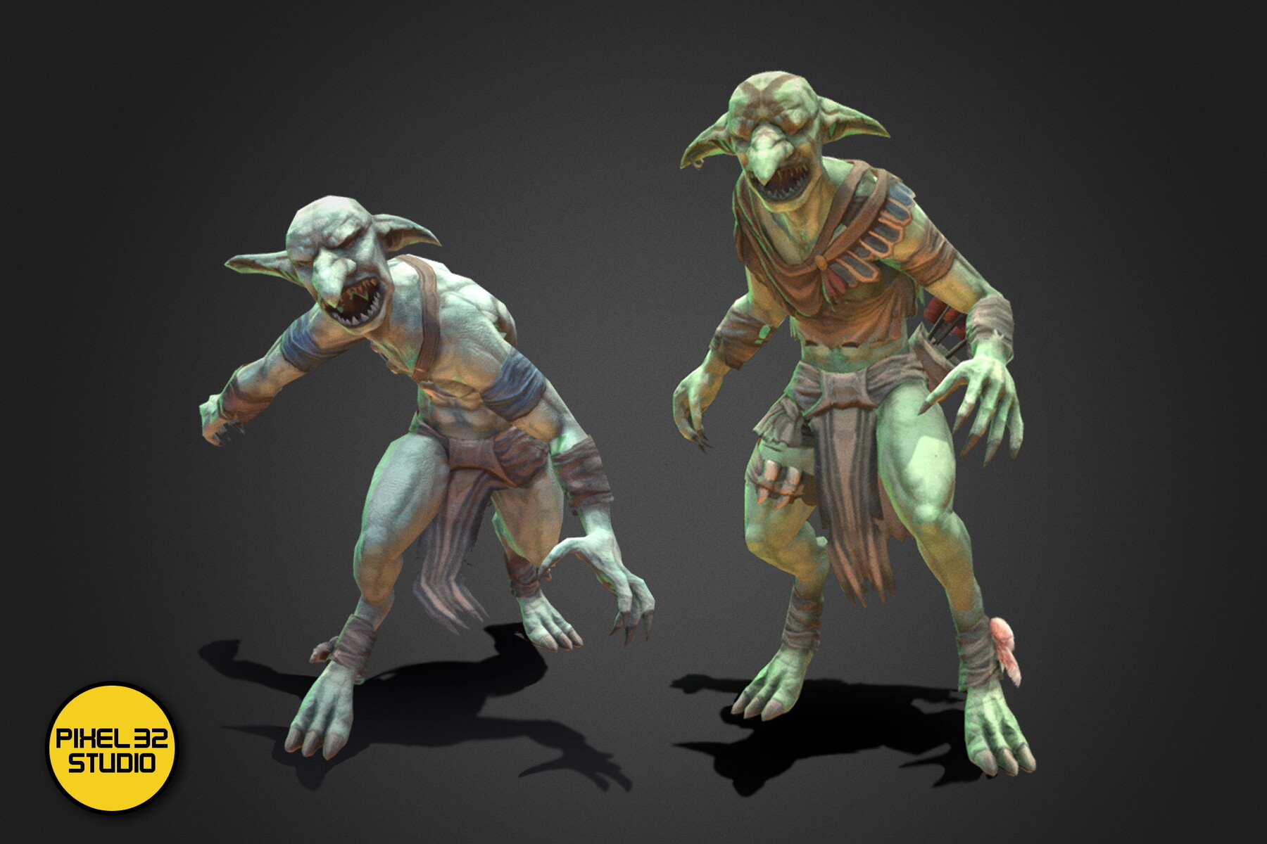 ArtStation - Fantasy Creature - Combat Goblin | Game Assets