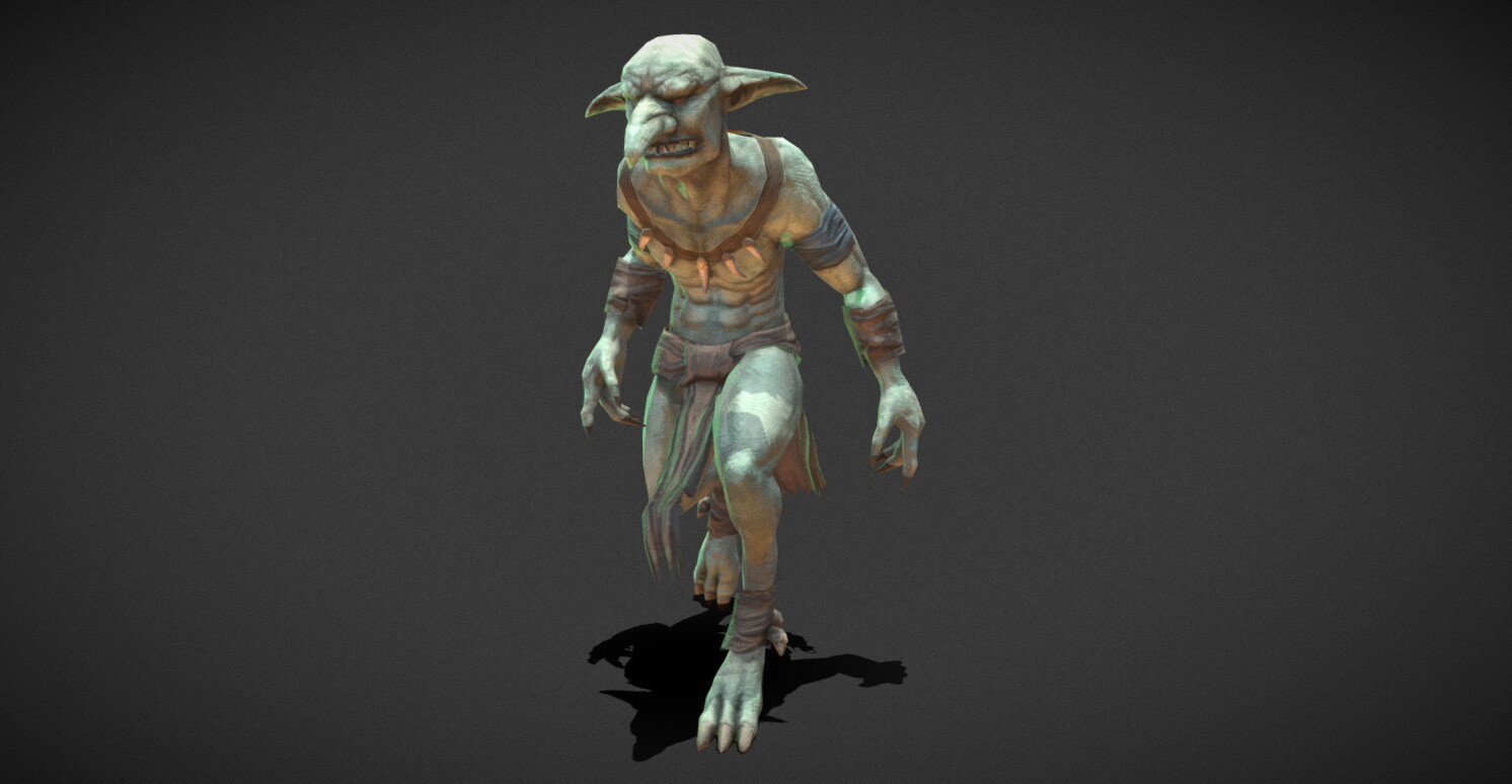 ArtStation - Fantasy Creature - Combat Goblin | Game Assets