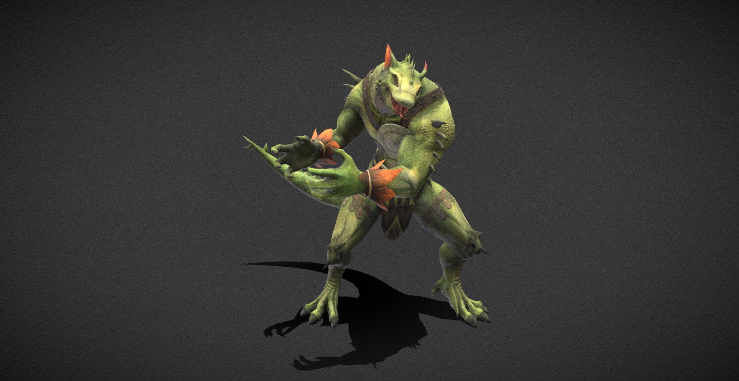 ArtStation - Fantasy Creature - Combat LizardMan | Game Assets