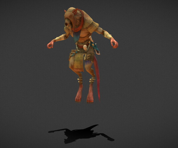 ArtStation - Fantasy Creature - Combat RatMan | Game Assets