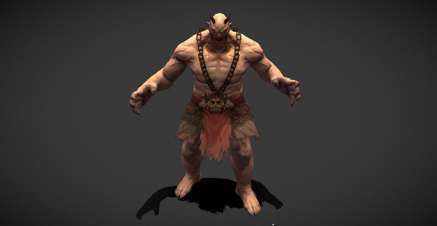 ArtStation - Fantasy Creature - Combat Troll | Game Assets